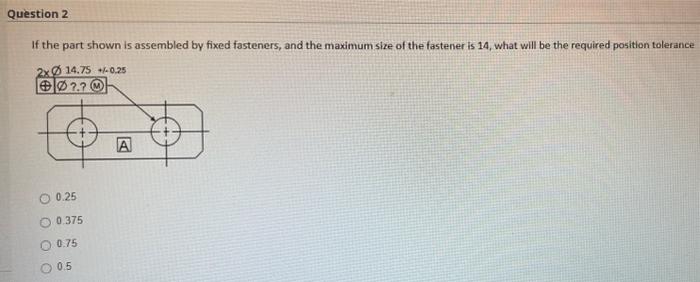 Solved If the part shown is assembled by fixed fasteners, | Chegg.com