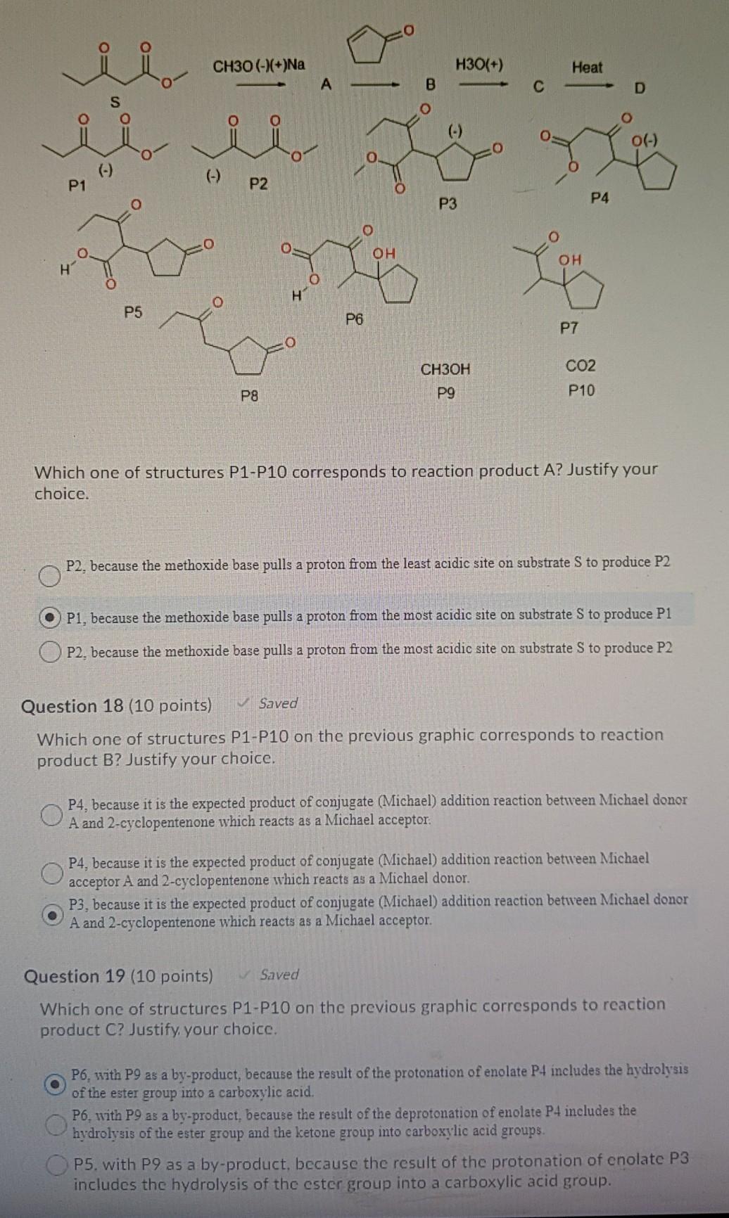 Solved Which one of the structures P1-P10 corresponds to to | Chegg.com