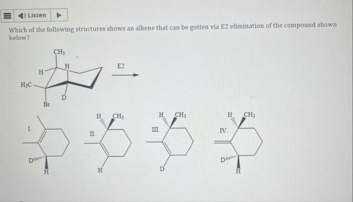 Solved Which of the following structures shows an alkene | Chegg.com