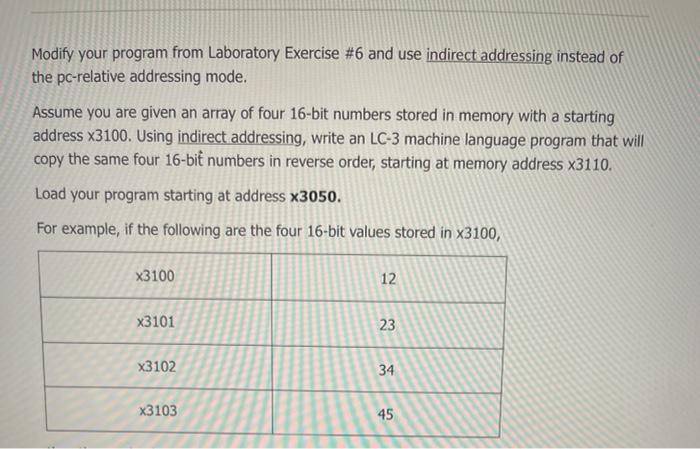Solved Modify your program from Laboratory Exercise #6 and | Chegg.com
