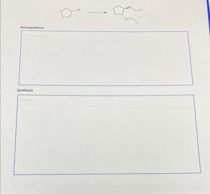 Solved Y of Retrosynthesis Synthesis CI Retrosynthesis | Chegg.com