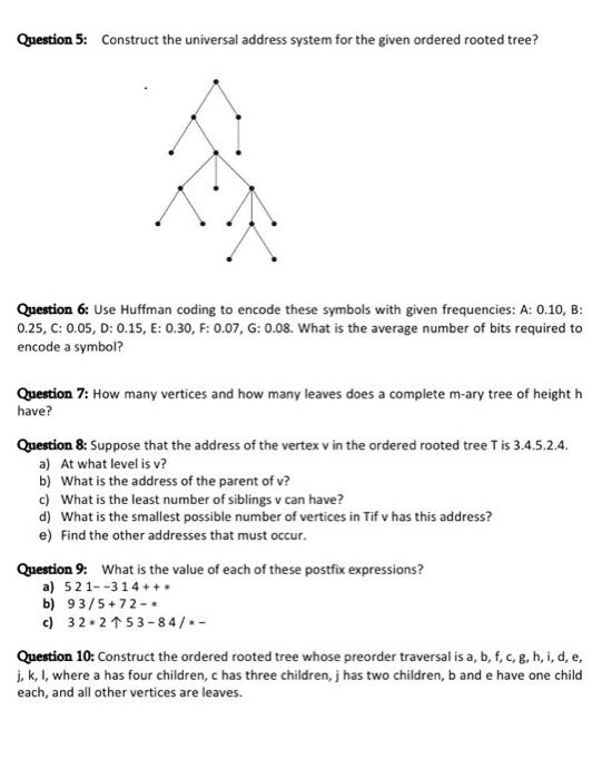 Solved Please I want to solve all the paragraphs. I want the | Chegg.com