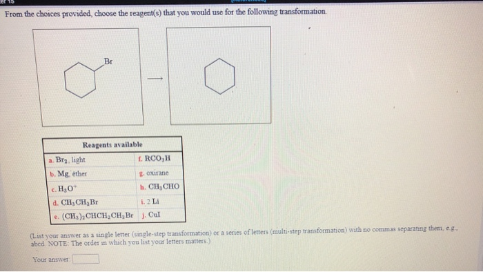 Solved pt Draw the structure of the organobromide that can | Chegg.com
