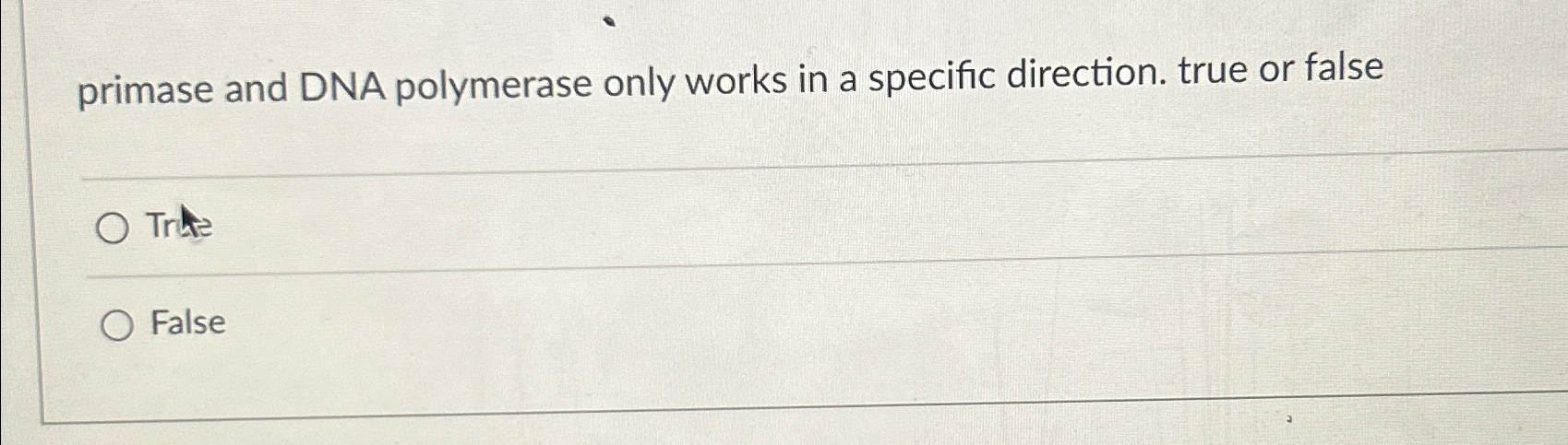 Solved primase and DNA polymerase only works in a specific | Chegg.com