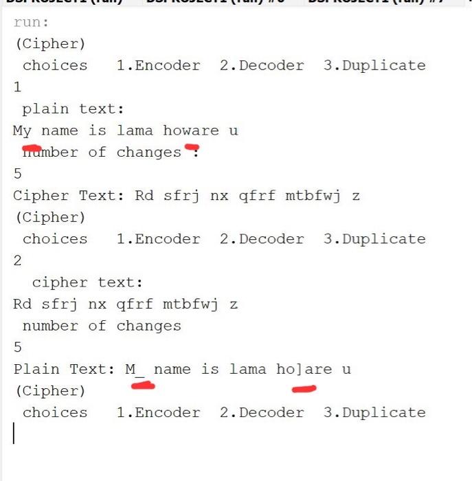Solved . public static String encoder (String plaintext, int | Chegg.com