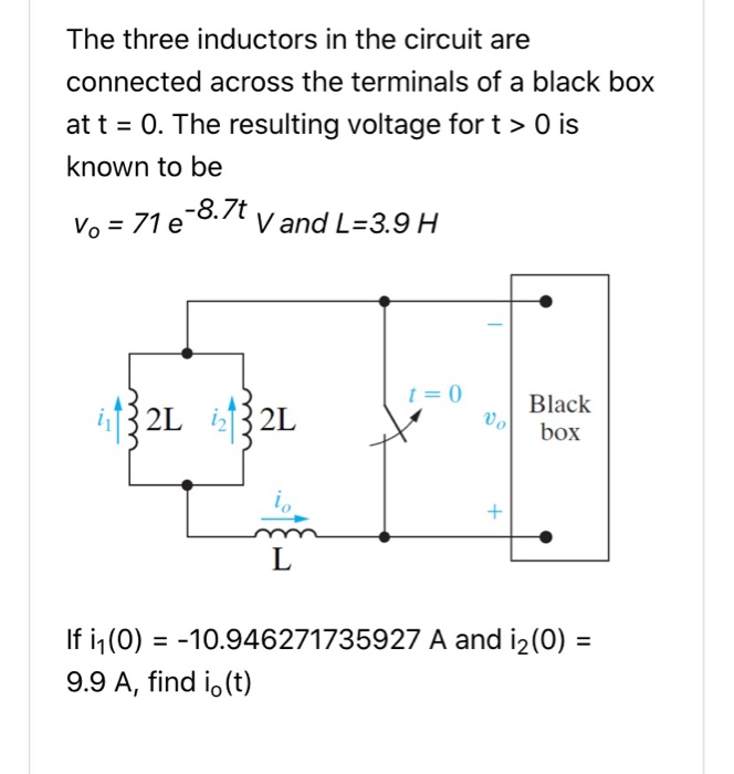 Solved The three inductors in the circuit are connected | Chegg.com