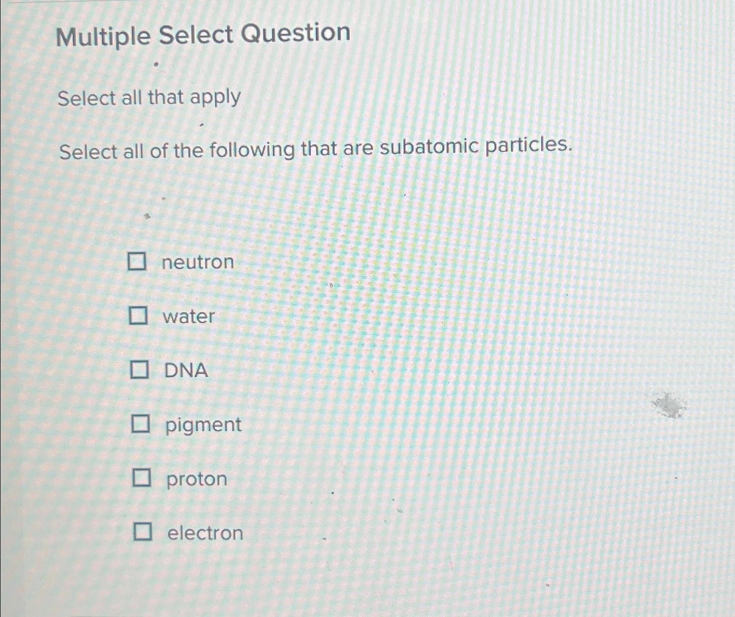 Solved Multiple Select QuestionSelect all that applySelect | Chegg.com
