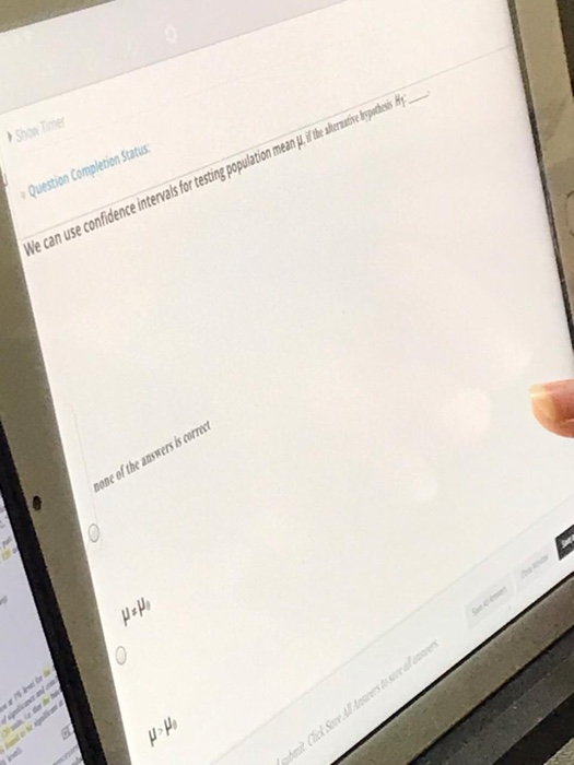 Solved Question completion Status: We can use confidence | Chegg.com