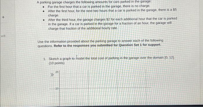 Solved A parking garage charges the following amounts for | Chegg.com