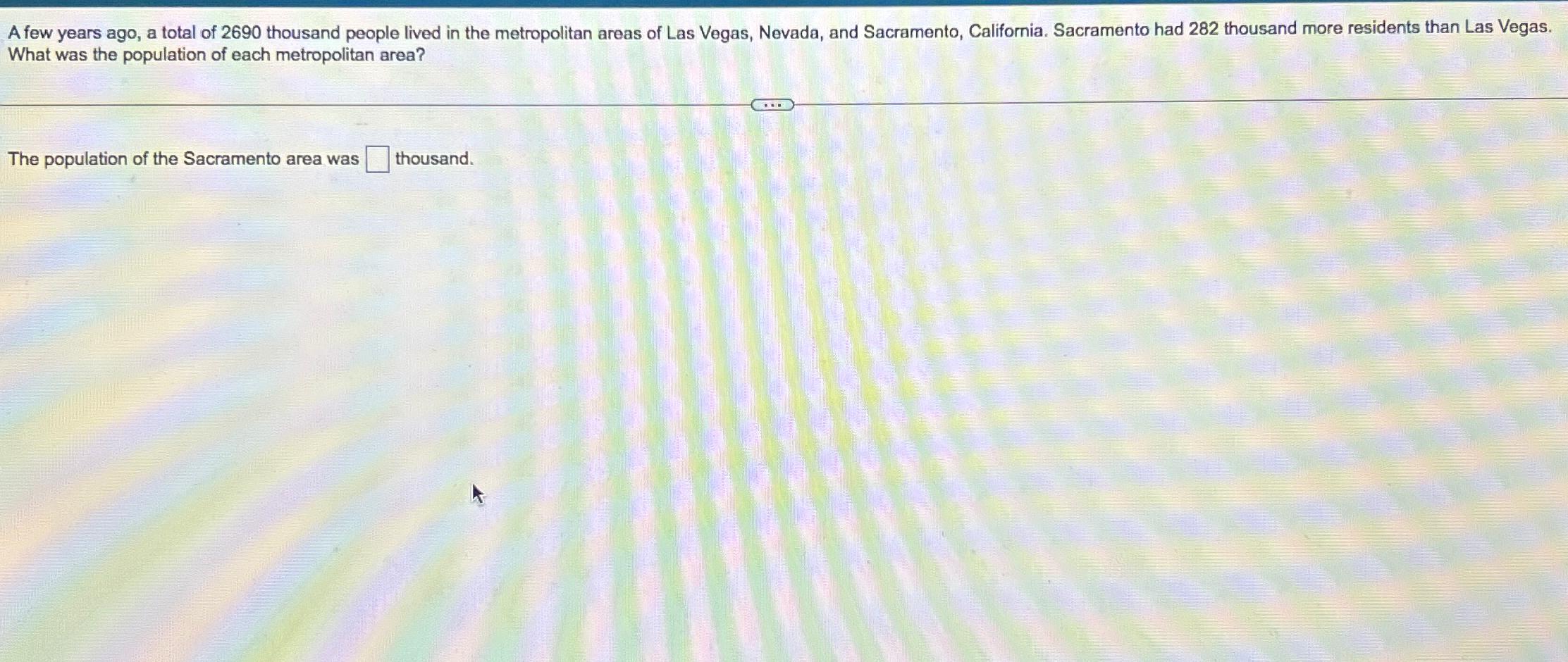 Solved A few years ago, a total of 2690 ﻿thousand people | Chegg.com