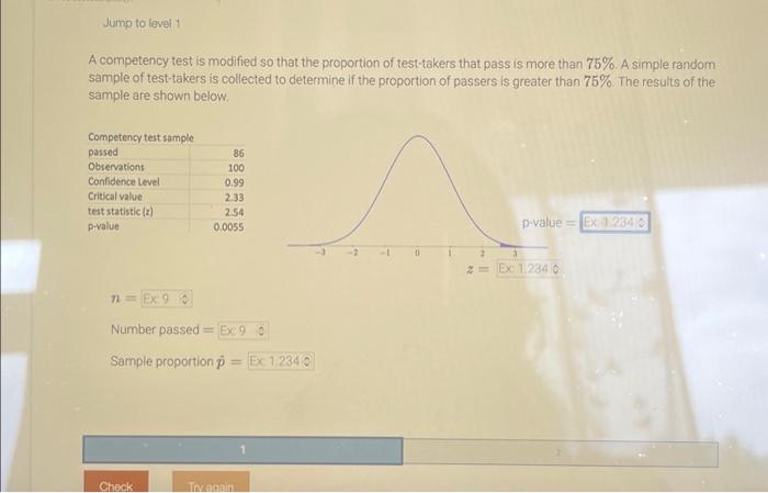 Solved Jump to level 1 A competency test is modified so that | Chegg.com