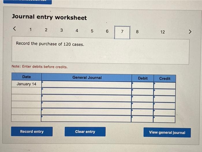 Solved Required information E7-12 (Algo) Using FIFO for | Chegg.com