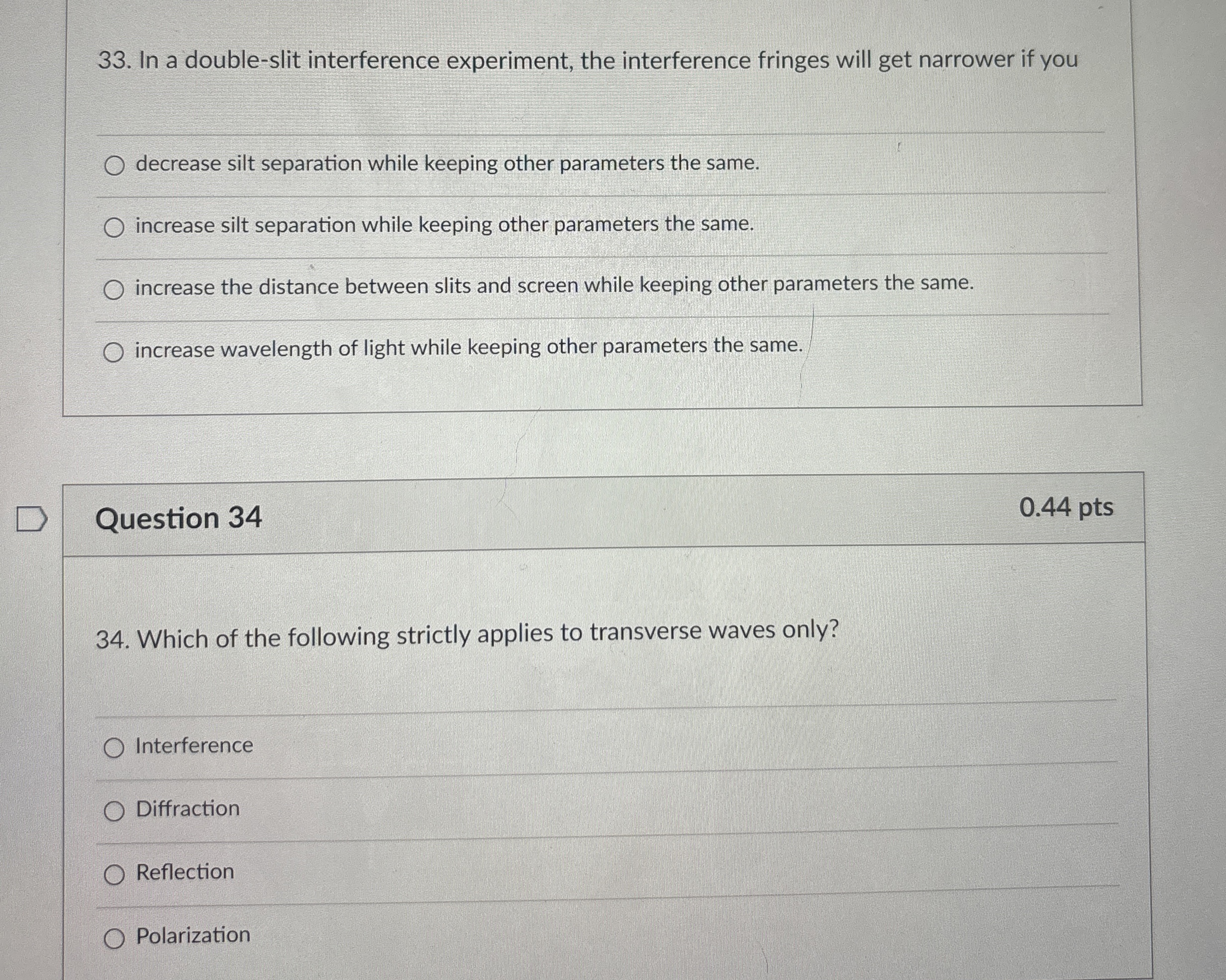 Solved In a double-slit interference experiment, the | Chegg.com