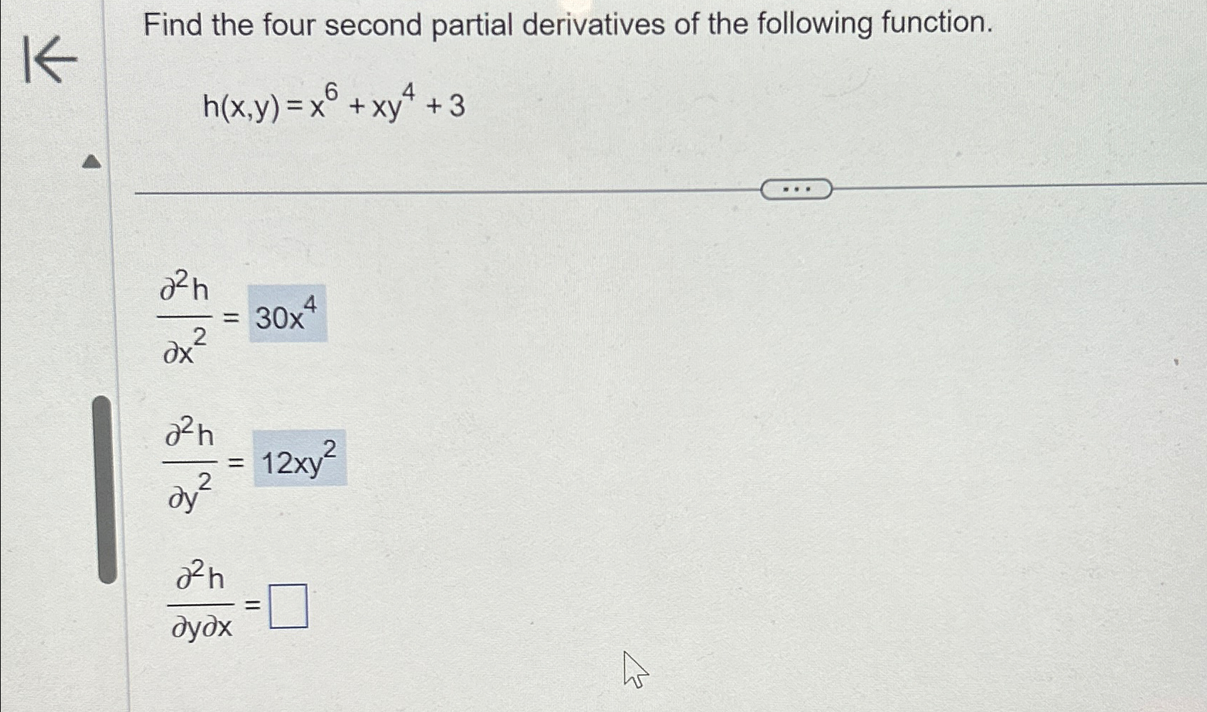 Solved Find the four second partial derivatives of the | Chegg.com