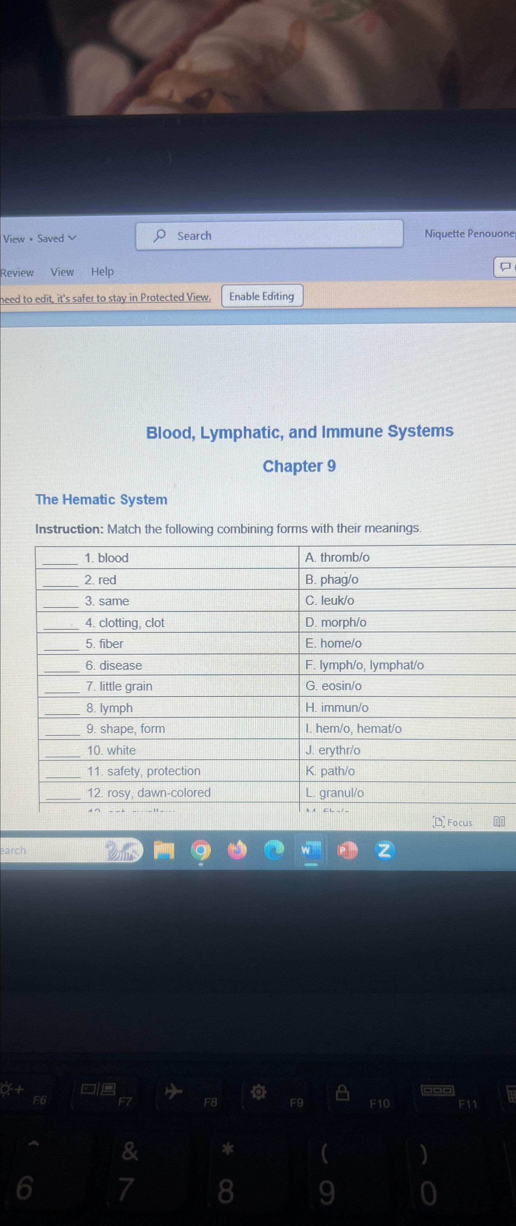 Solved Blood, Lymphatic, and Immune SystemsChapter 9The | Chegg.com