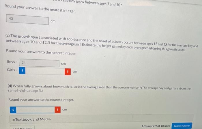 Solved Height velocity graphs are used by endocrinologists | Chegg.com