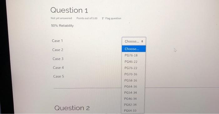 Solved What standard PG asphalt binder grade should be | Chegg.com