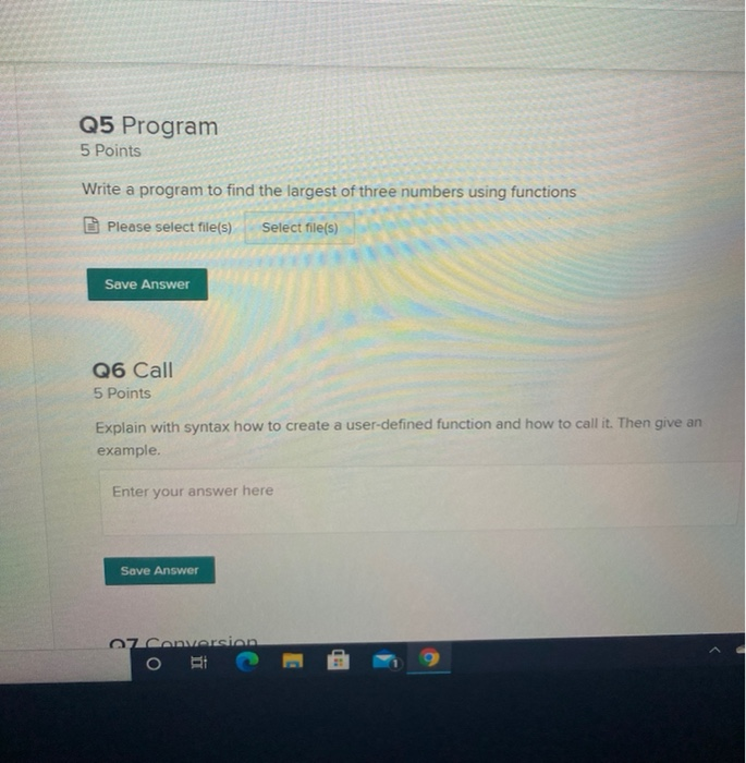 Solved Q5 Program 5 Points Write a program to find the | Chegg.com
