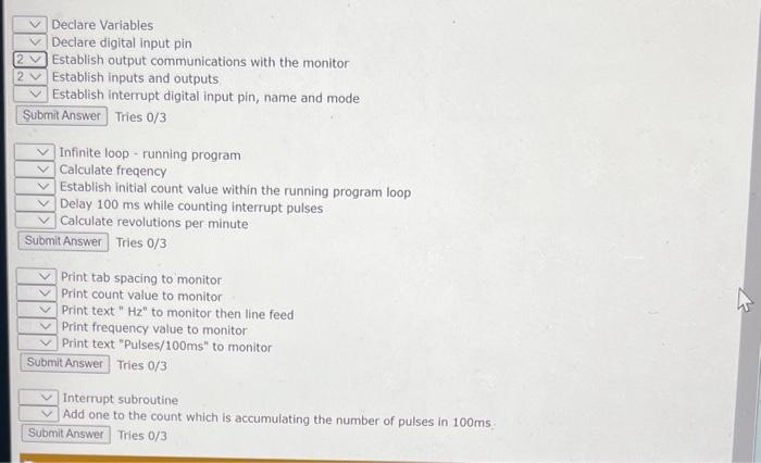Solved Arduino sketch with corresponding line numbers per | Chegg.com