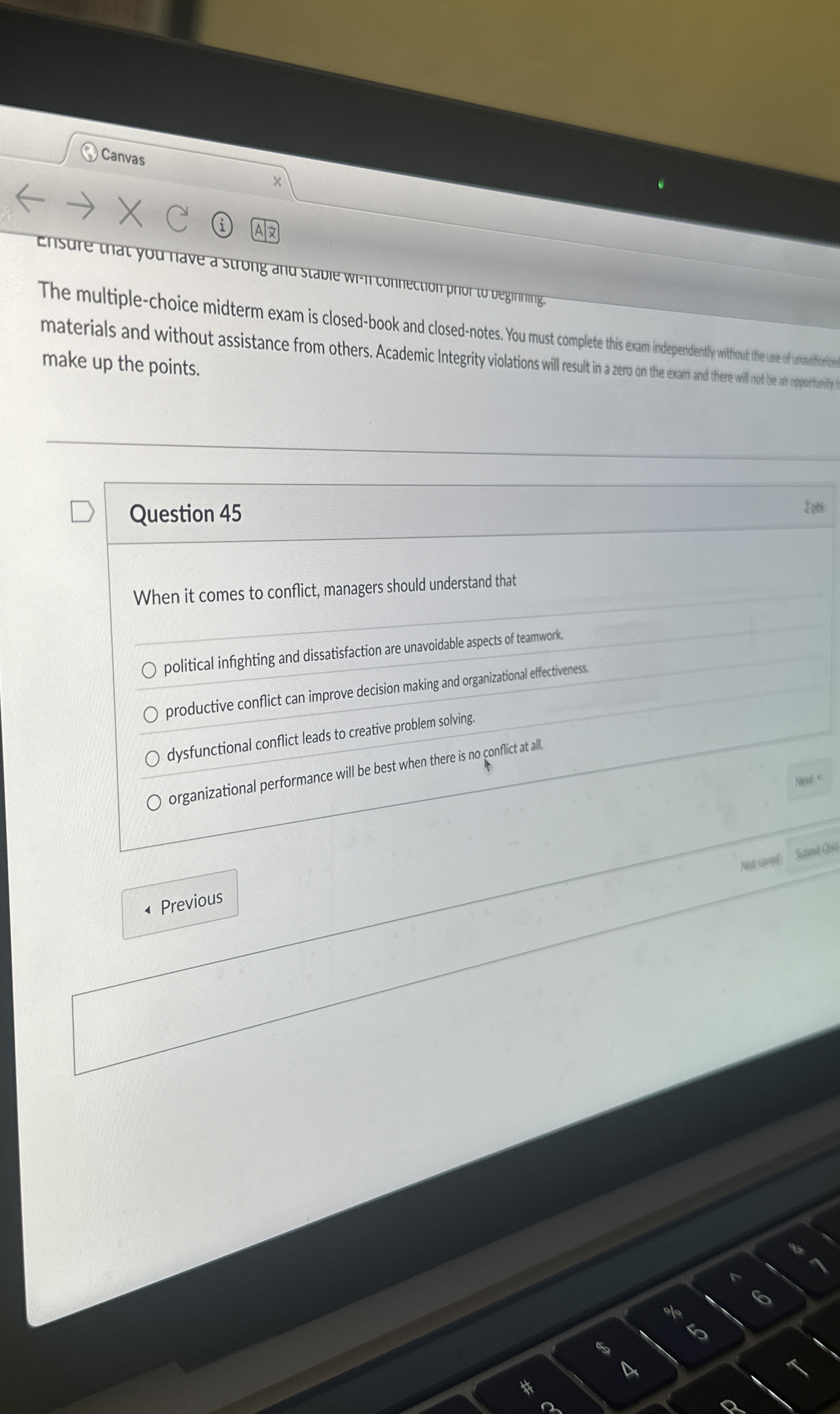 Solved CanvasThe multiple-choice midterm exam is closed-book | Chegg.com