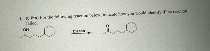 Solved For the following reaction, indicate how you would | Chegg.com