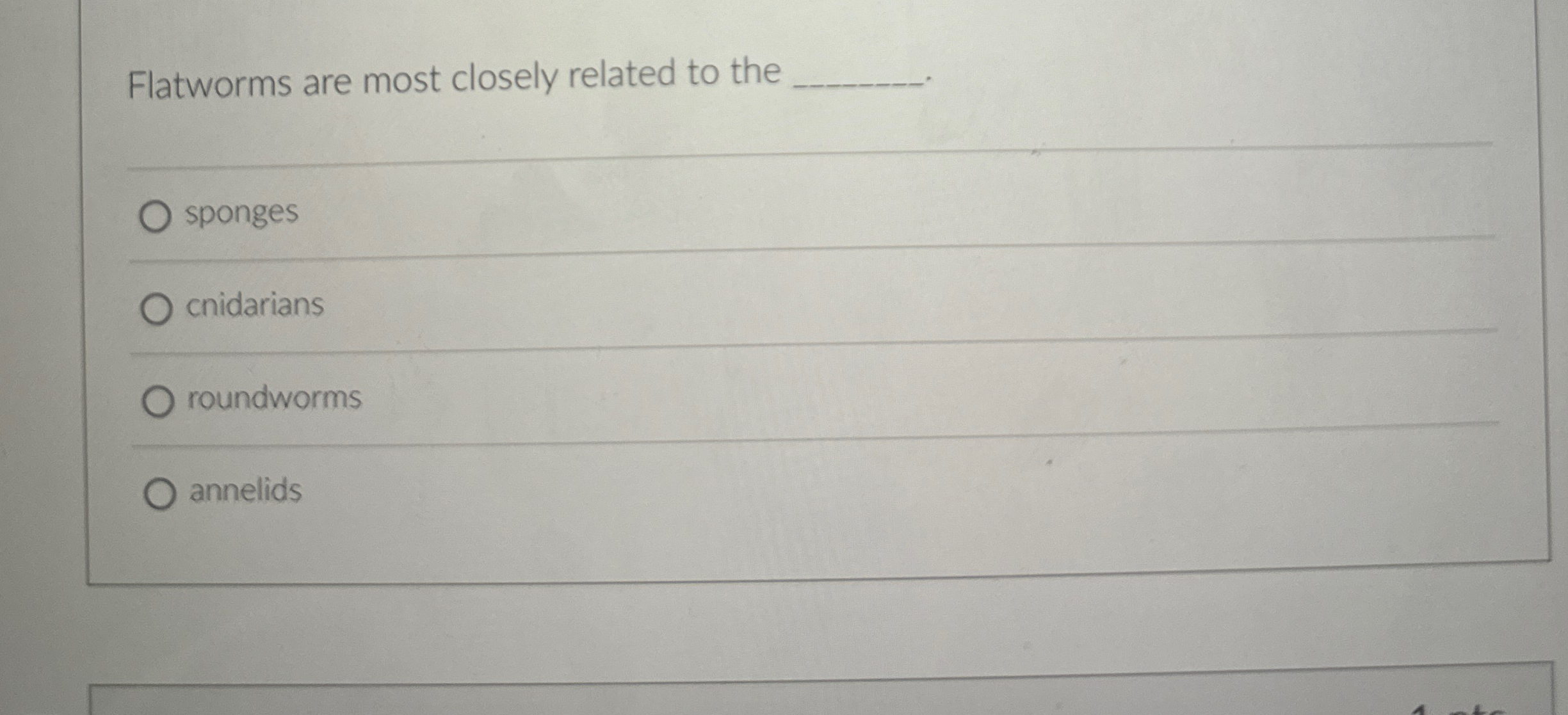 Solved Flatworms are most closely related to the | Chegg.com