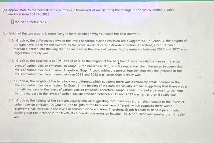 Solved Graph A and Graph B both show the carbon dioxide | Chegg.com