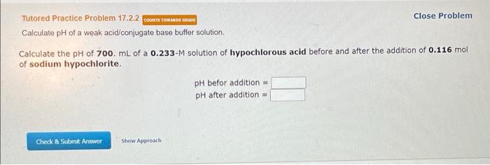 Solved Tutored Practice Problem 17.2.2 COUNTS TOWARDS GRADE | Chegg.com