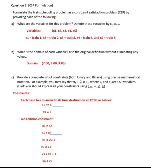 Solved Trains Scheduling Problem The tracks in the following | Chegg.com