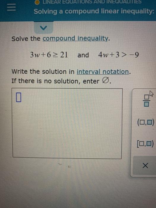 Solved LINEAR EQUATIONS AND = Solving a compound linear | Chegg.com
