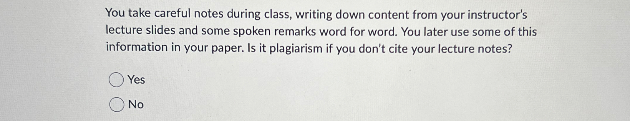 Solved You take careful notes during class, writing down | Chegg.com