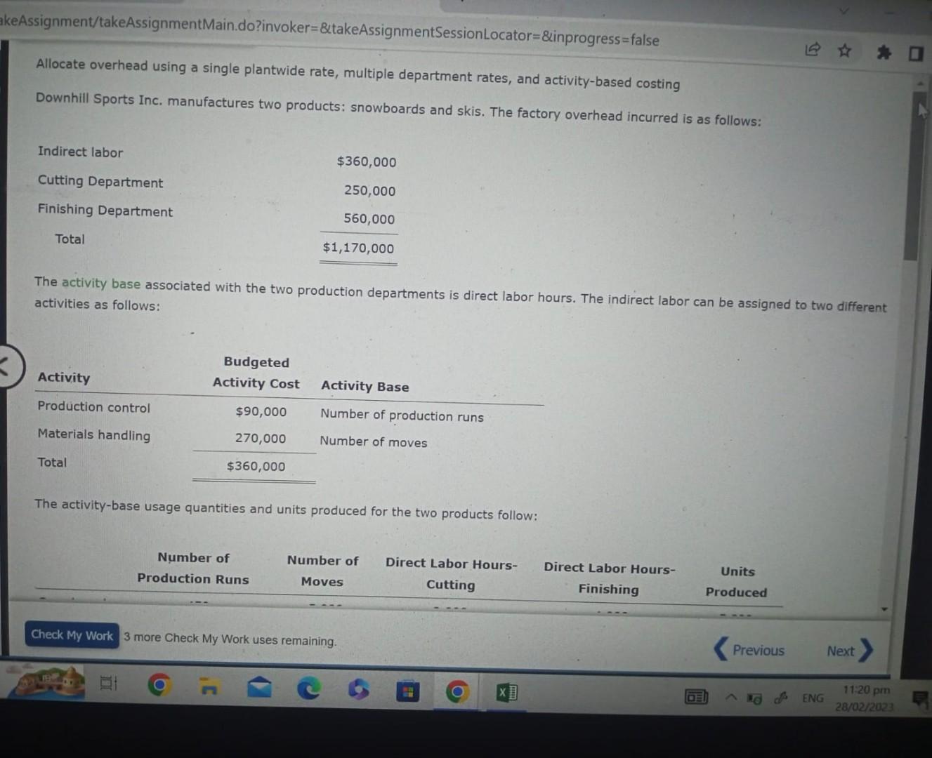Solved Allocate overhead using a single plantwide rate, | Chegg.com