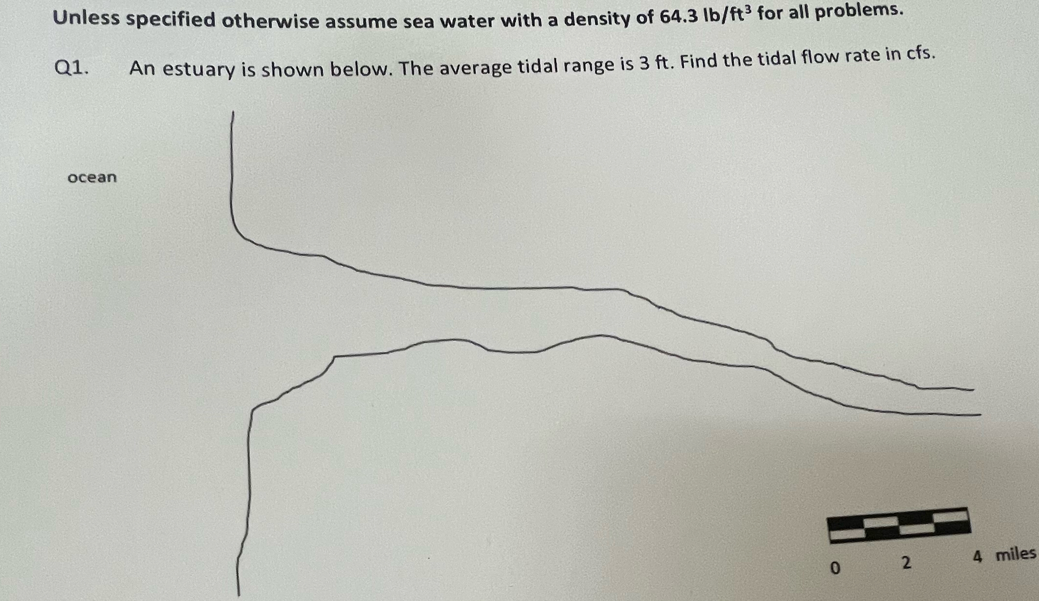 Solved Unless specified otherwise assume sea water with a | Chegg.com