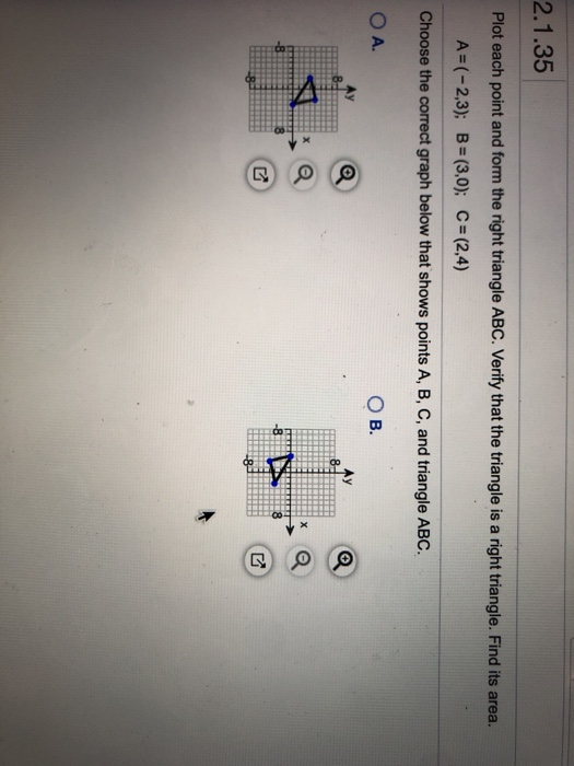 Solved 2135 Plot Each Point And Form The Right Triangle 5121