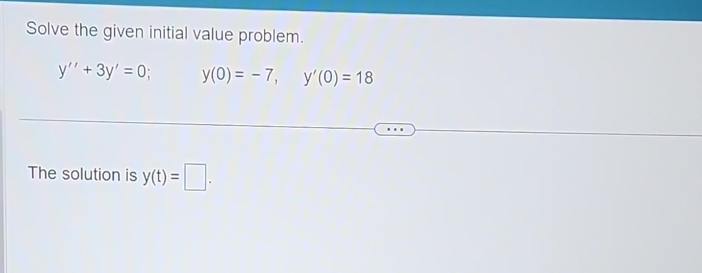 Solved Find a general solution to the given equation for | Chegg.com