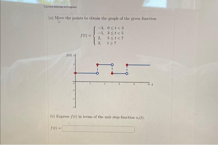 Solved Current Attempt in Progress (a) Move the points to | Chegg.com Solved Current Attempt in Progress (a) Move the points to | Chegg.com