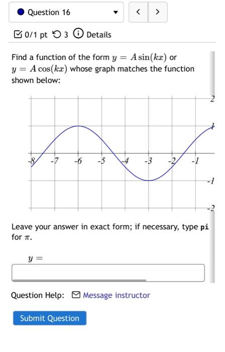 Solved Enlarged Graph [X] CloseFind a function of the form | Chegg.com