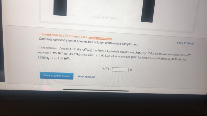 Solved Tutored Practice Problem 18.3.2 coTToR ORADE Close | Chegg.com
