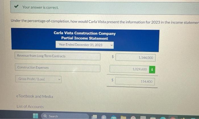 Solved Assume that Carla Vista Construction Company has a | Chegg.com