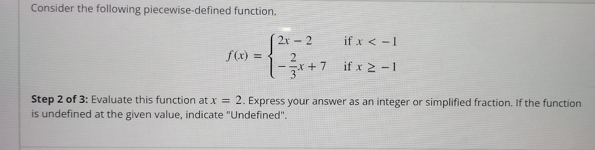 Solved Consider the following piecewise-defined | Chegg.com