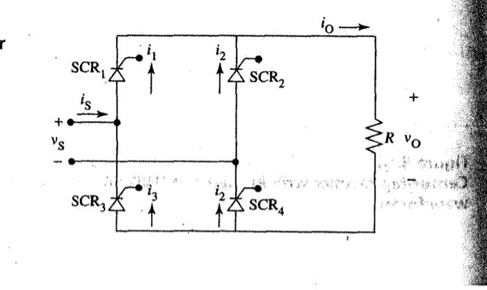 Solved this full wave controlled rectifier with | Chegg.com
