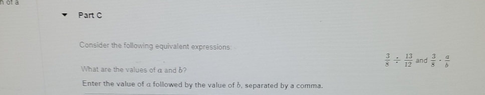 Part CConsider the following equivalent | Chegg.com