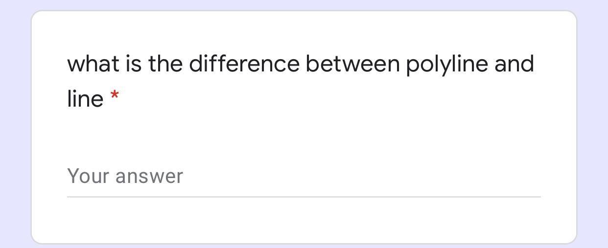 Solved what is the difference between polyline and * line | Chegg.com