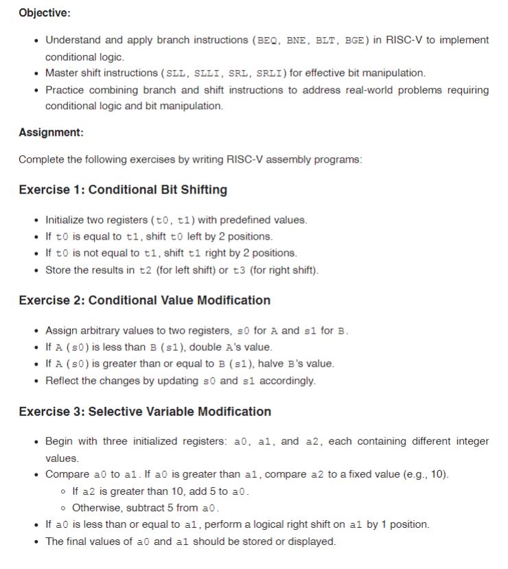 Solved Objective:Understand and apply branch instructions ( | Chegg.com
