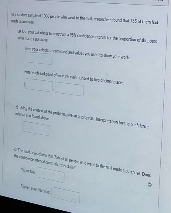 Solved b) Using the context of the problem, give an | Chegg.com