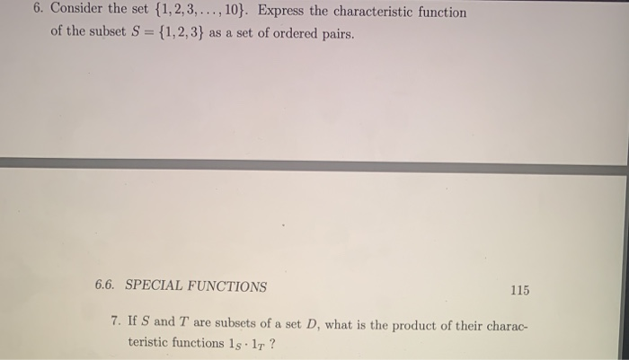 Solved Exercises — 6.5 1. For each of the following | Chegg.com