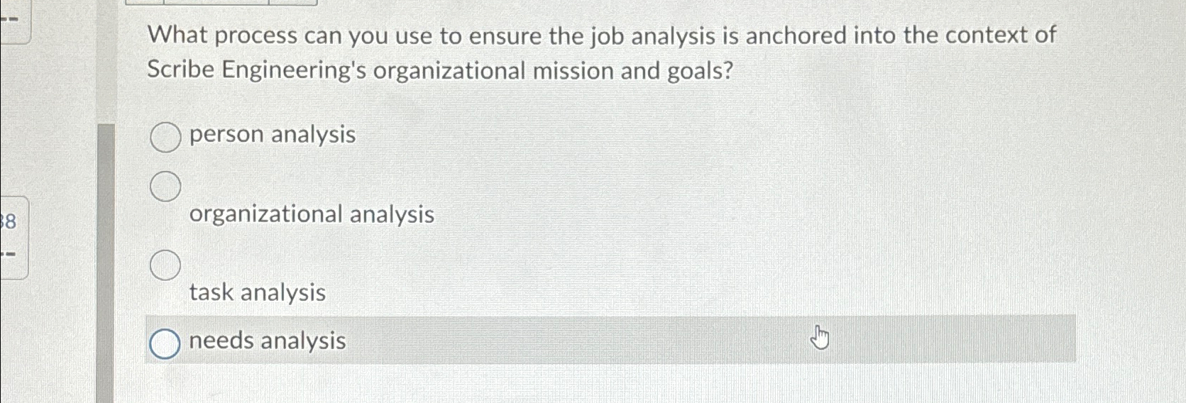 Solved What process can you use to ensure the job analysis | Chegg.com