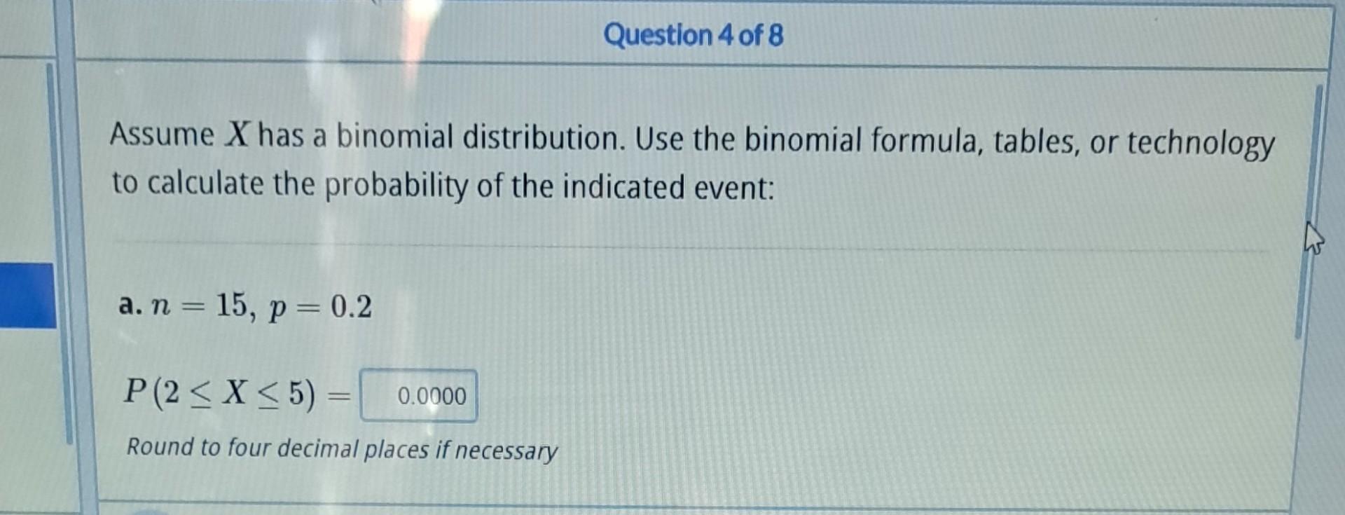 Solved A Poisson distribution with λ=7.4 and x=6. Use the | Chegg.com
