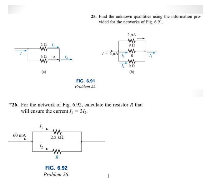 Solved 202 1₁ www 60 mA 6Ω 14 www (a) www 2.2 ΚΩ 12 ww R 25. | Chegg.com