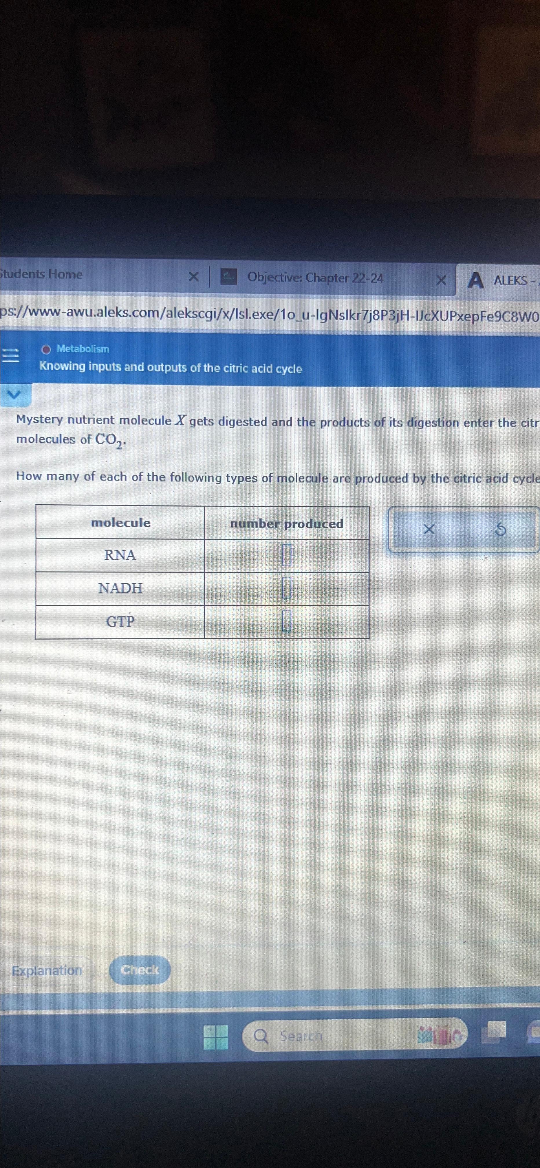Solved MetabolismKnowing inputs and outputs of the citric | Chegg.com